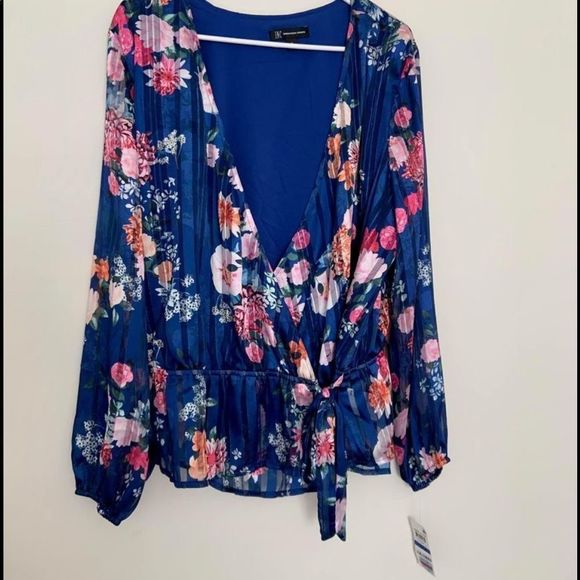 INC International Concepts | Tops | Nwtincwrap Floraltop Womens Xl ...